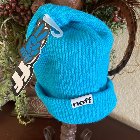 Neff | Accessories | Nwt Neff Turquoise Blue Knit Cap | Poshmark